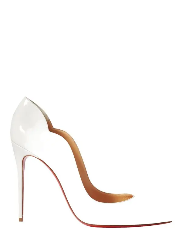 CHRISTIAN LOUBOUTIN Hot Chick 100 Patent-leather Pumps - White