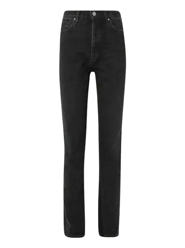 GOLDSIGN Lawler High-rise Slim-leg Jeans - Black