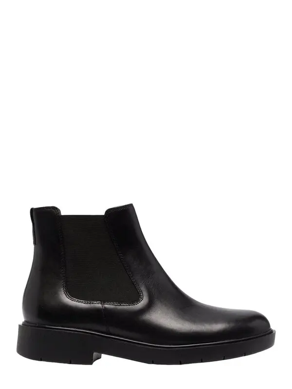 Geox Leather Ankle Boots - Black