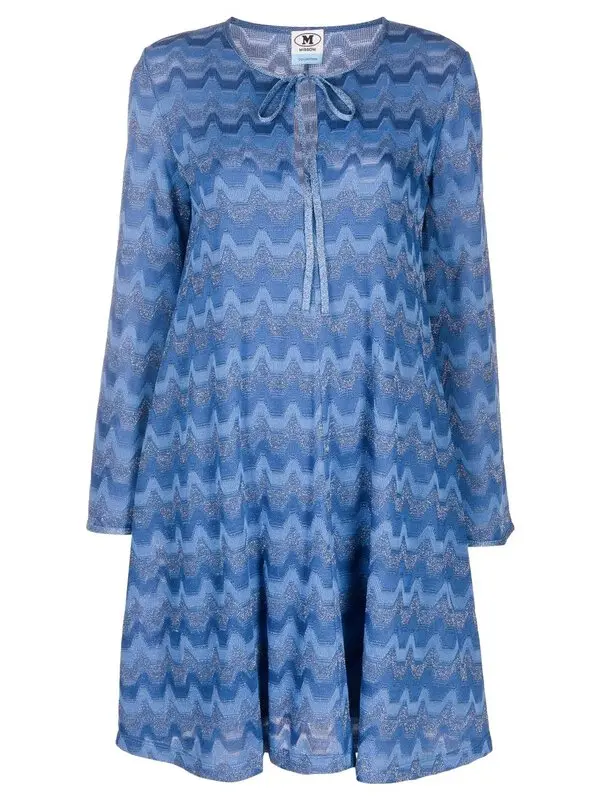 Missoni Long-sleeve Midi Dress - Blue