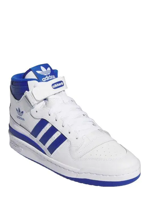 Adidas Forum Mid Sneaker - White/team Royal Blue/white