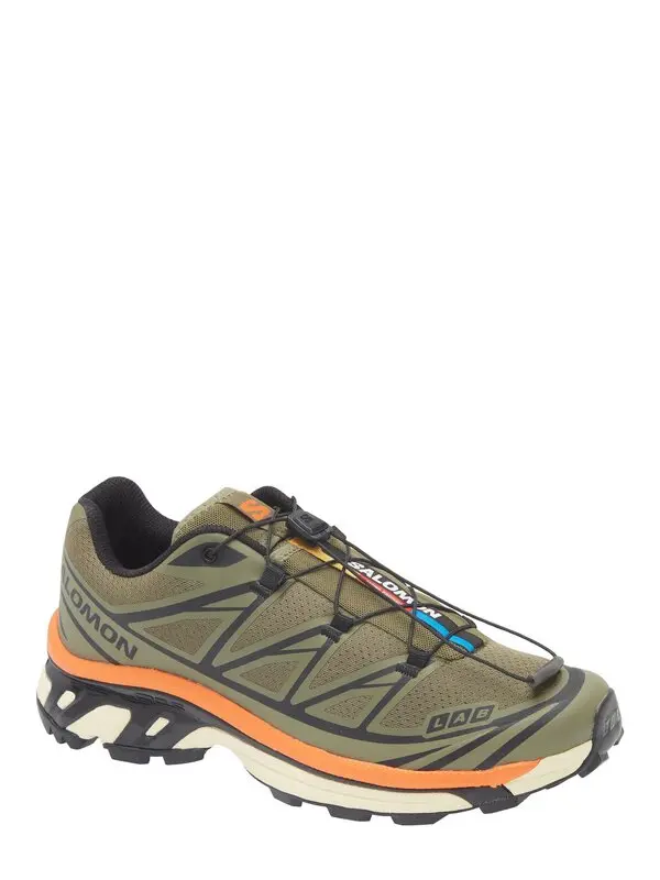SALOMON Gender Inclusive Xt-6 Sneaker - Deep Lichen Green