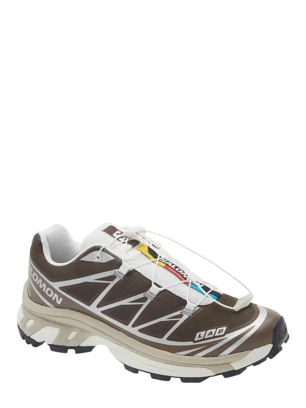 SALOMON Gender Inclusive Xt-6 Sneaker - Earth Brown