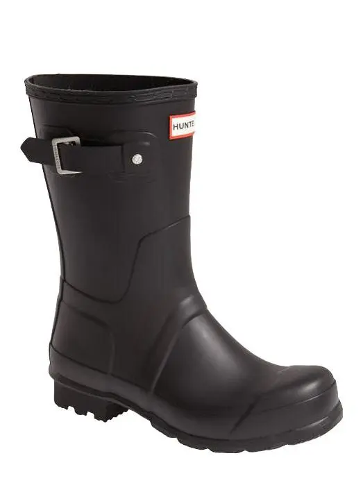 Hunter Original Short Waterproof Rain Boots - Black