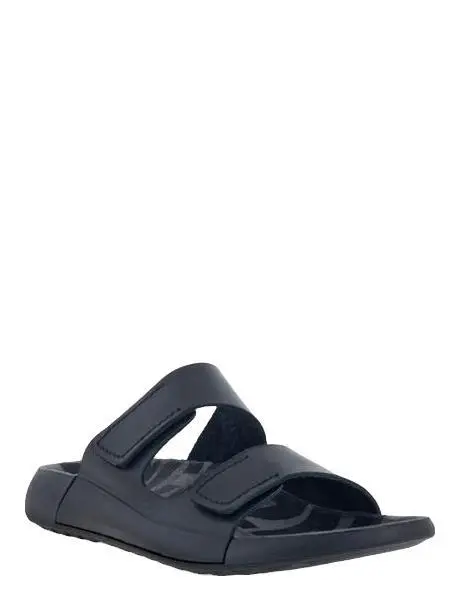 Ecco Cozmo Slide Sandal - Black Leather