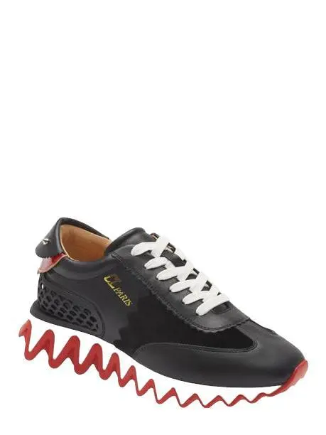 CHRISTIAN LOUBOUTIN Loubishark Sneaker - Black/red
