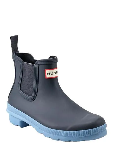 Hunter Original Waterproof Chelsea Boots - Hunter Navy