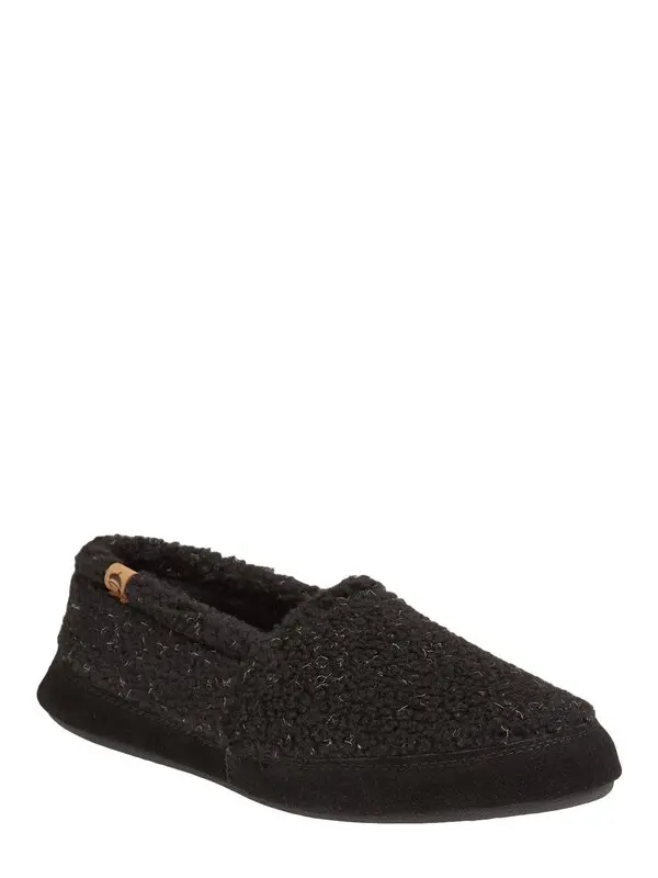 Acorn Moc Slipper - Black Berb