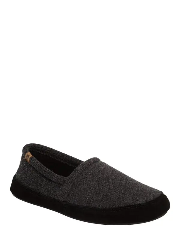 Acorn Moc Slipper - Dark Charc