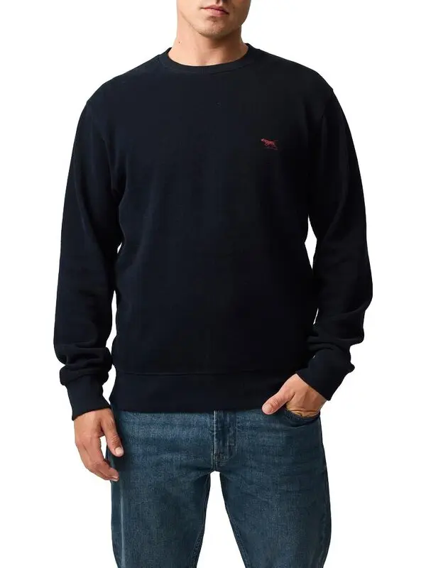 Rodd & Gunn Logo Detail Sweatshirt - Deep Sea