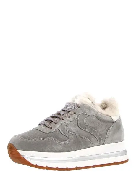 VOILE BLANCHE Maran Shearling Lined Sneaker - Grey
