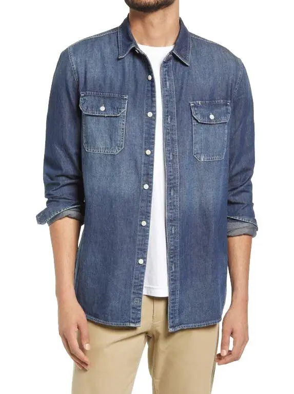Ag Benning Chambray Slim Fit Utility Shirt - Nucleus