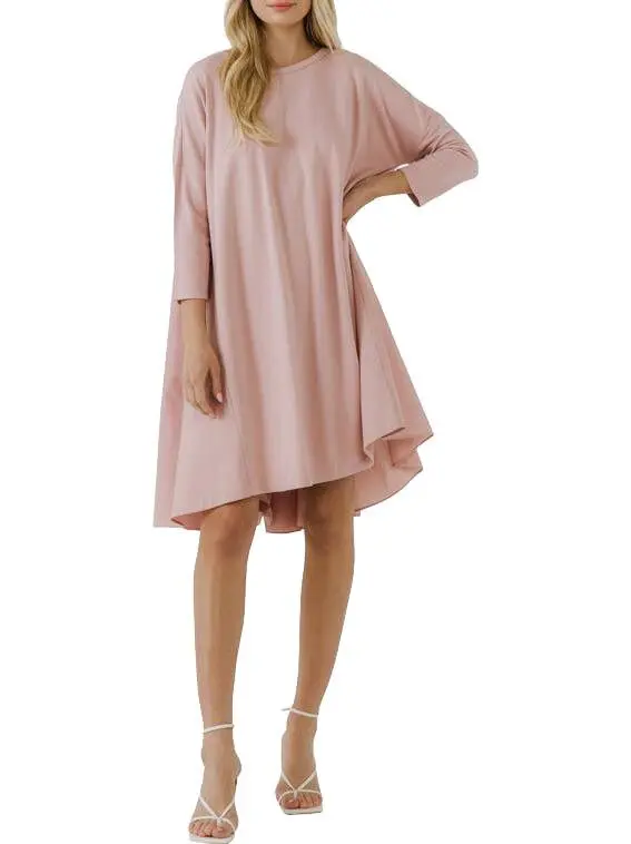 English Factory High-low Mini Dress - Dusty Pink