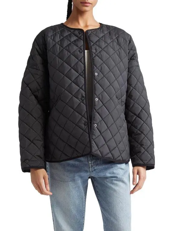 TOTEME Oversize Quilted Jacket - Black 200