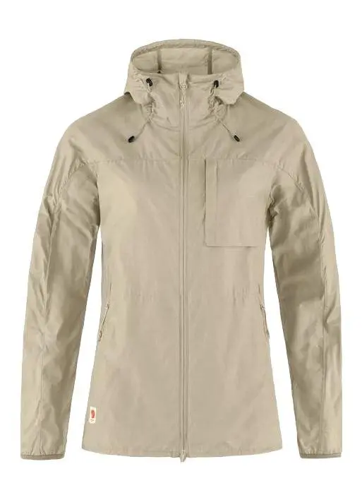Fjallraven High Coast Hooded Wind Jacket - Fossil