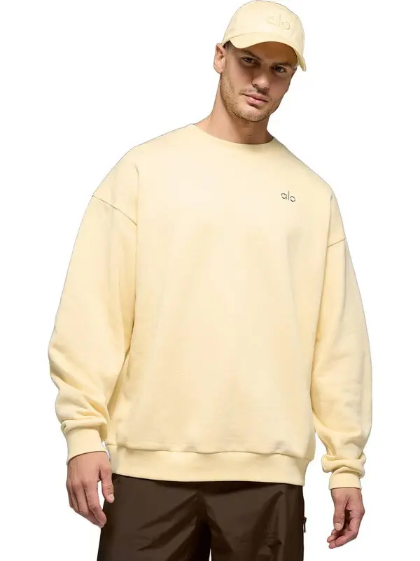 Alo Yoga Accolade Crewneck Pullover - Candlelight Yellow