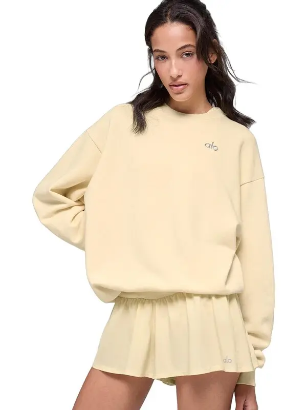 Alo Yoga Accolade Crewneck Pullover - Candlelight Yellow