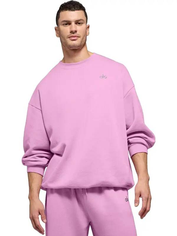Alo Yoga Accolade Crewneck Pullover - Candy Heart Pink