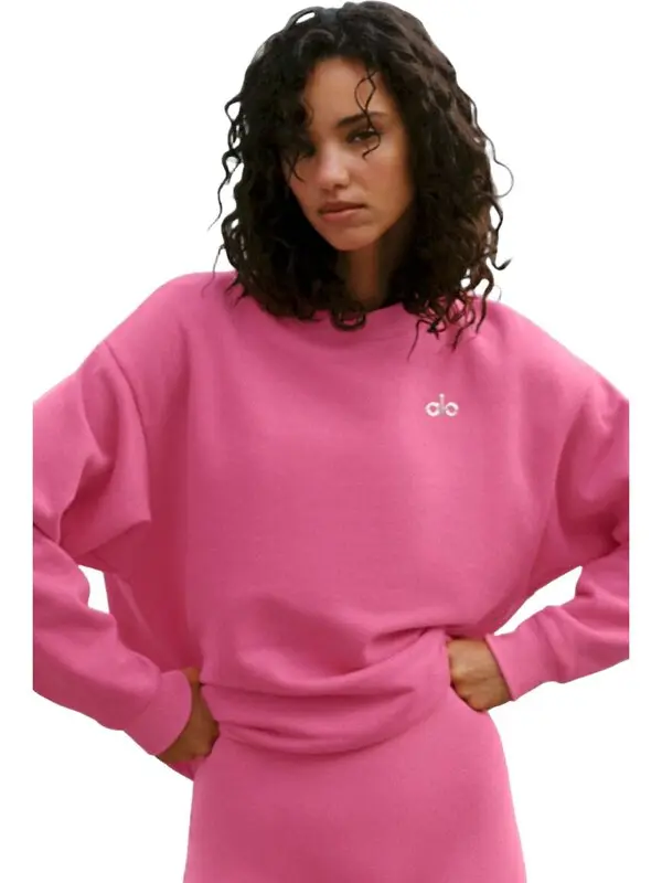 Alo Yoga Accolade Crewneck Pullover - Paradise Pink