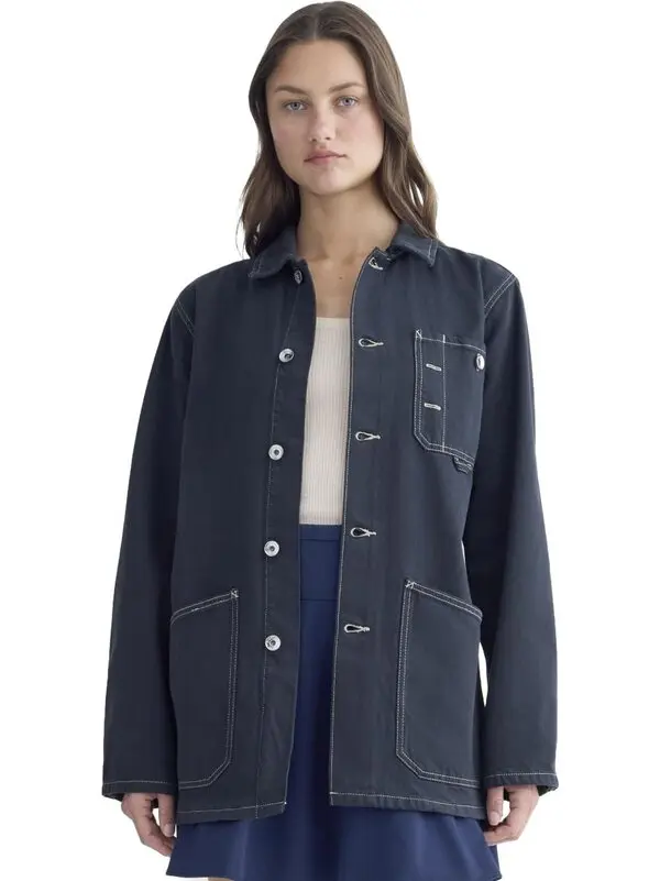 Everlane Denim Chore Jacket - Garment-dyed Navy