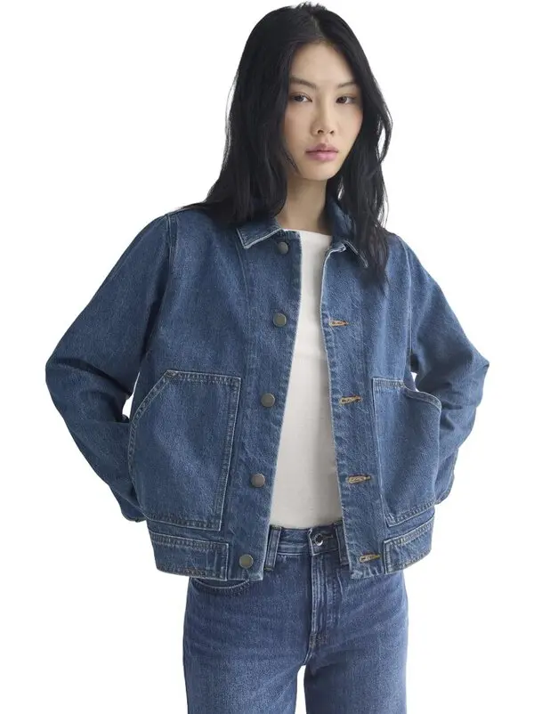 Everlane Denim Chore Jacket - Mid Indigo