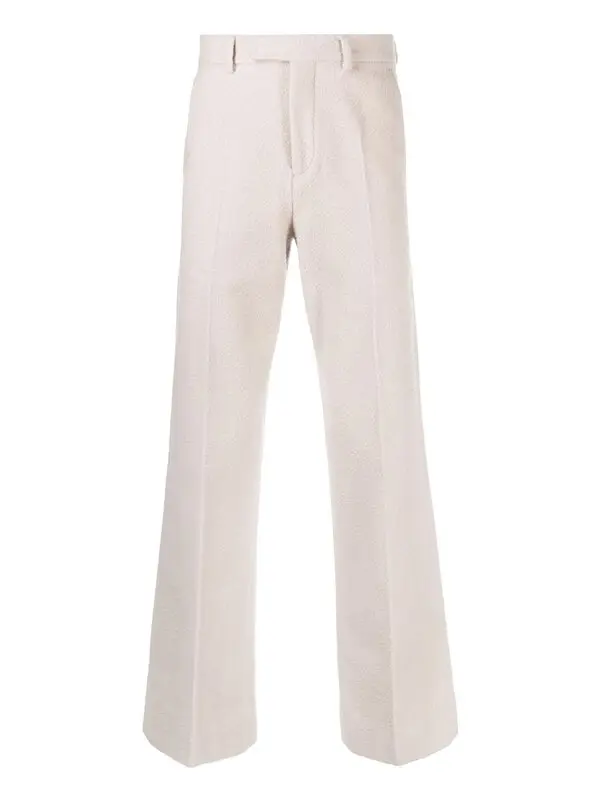 Amiri Tailored Wide-leg Trousers - Neutrals