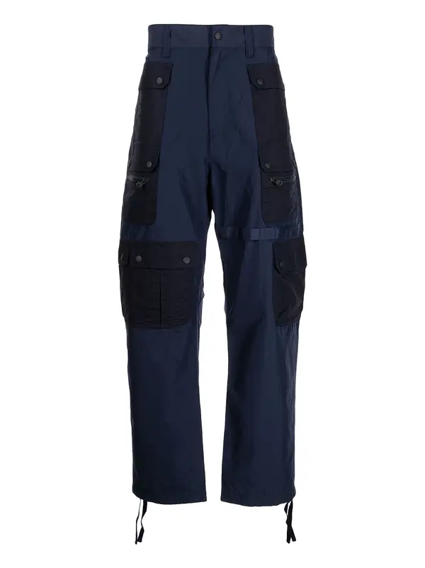WHITE MOUNTAINEERING Multi-pocket Parachute Trousers - Blue