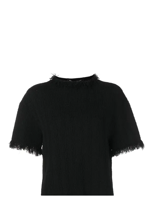 Proenza Schouler Frayed-edge Jumper - Black