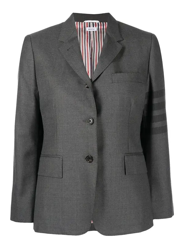 Thom Browne 4-bar Single-breasted Blazer - Grey