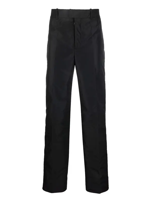 Off-White Padded Straight-leg Trousers - Black