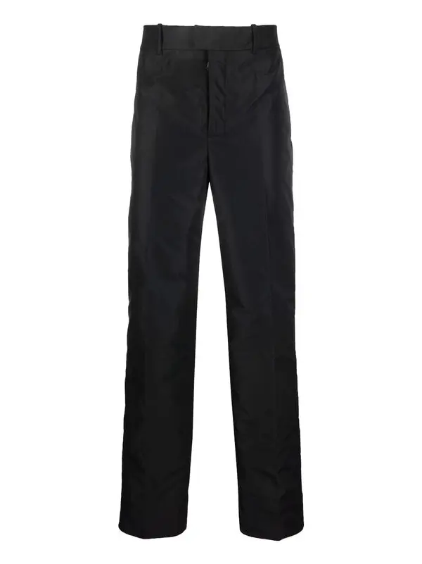 Off-White Padded Straight-leg Trousers - Black