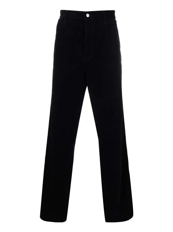 Carhartt Work In Progress Simple Corduroy Straight Trousers - Black