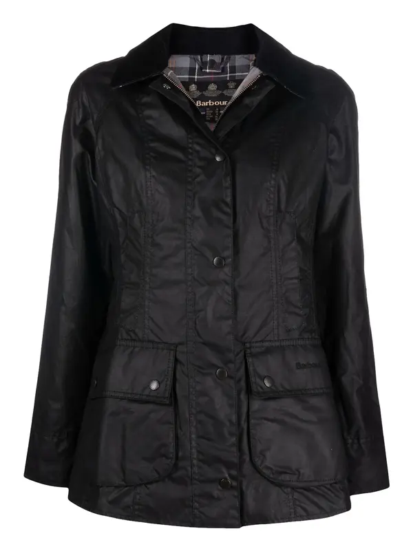 Barbour Waxed Cotton Jacket - Black