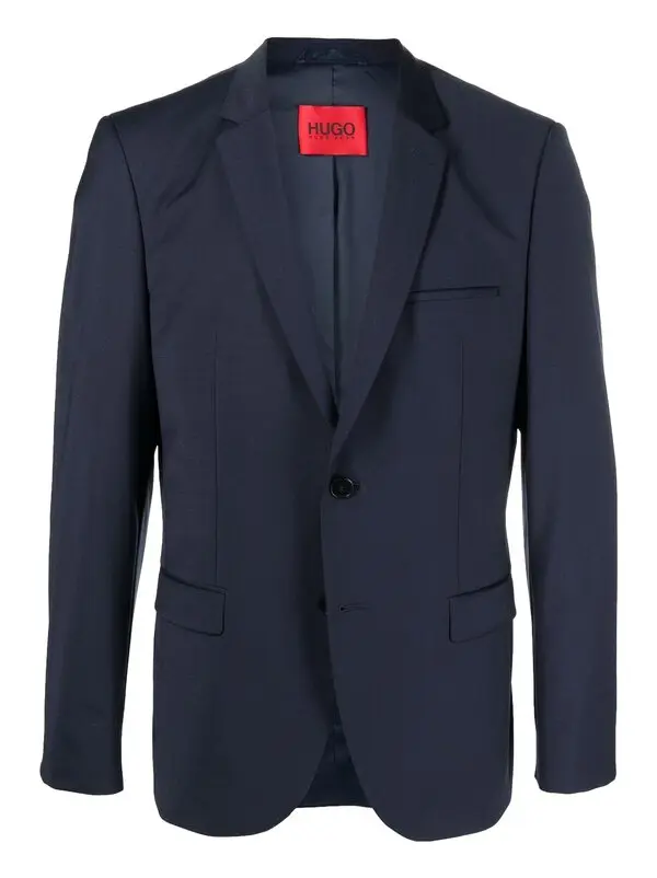 Hugo Single-breasted Suit Jacket - Blue