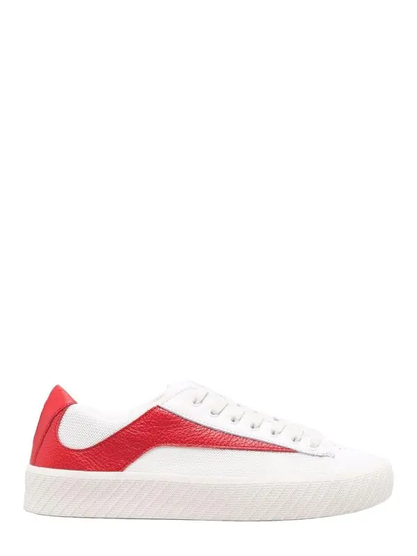 By Far Contrasting-panel Sneakers - White