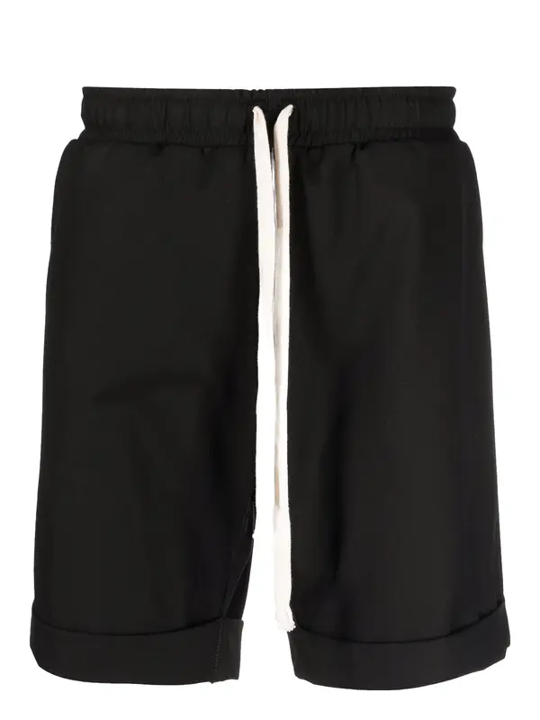 Alchemy Fashions Drawstring-waist Shorts - Black