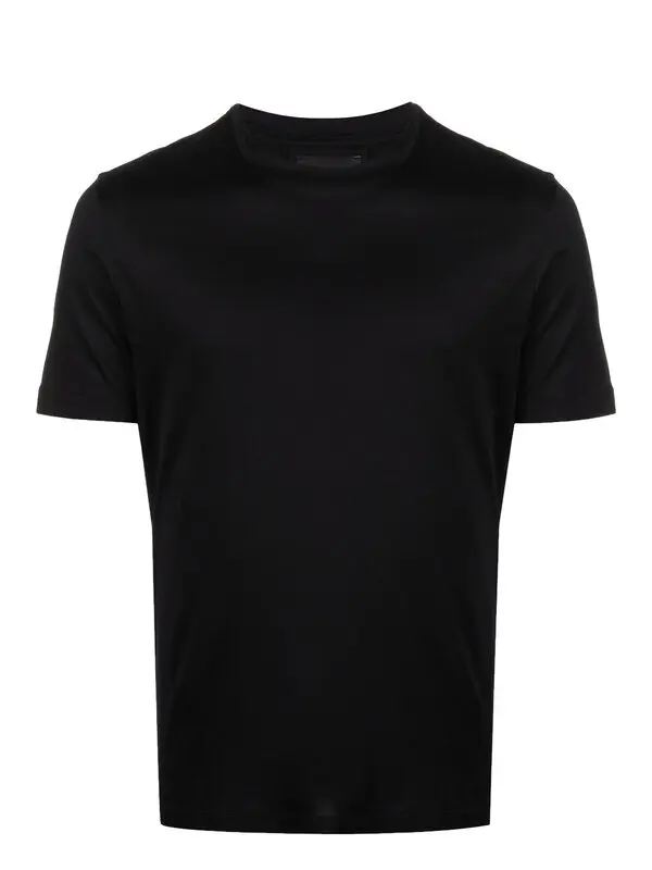 Emporio Armani Logo-patch Short-sleeve T-shirt - Black