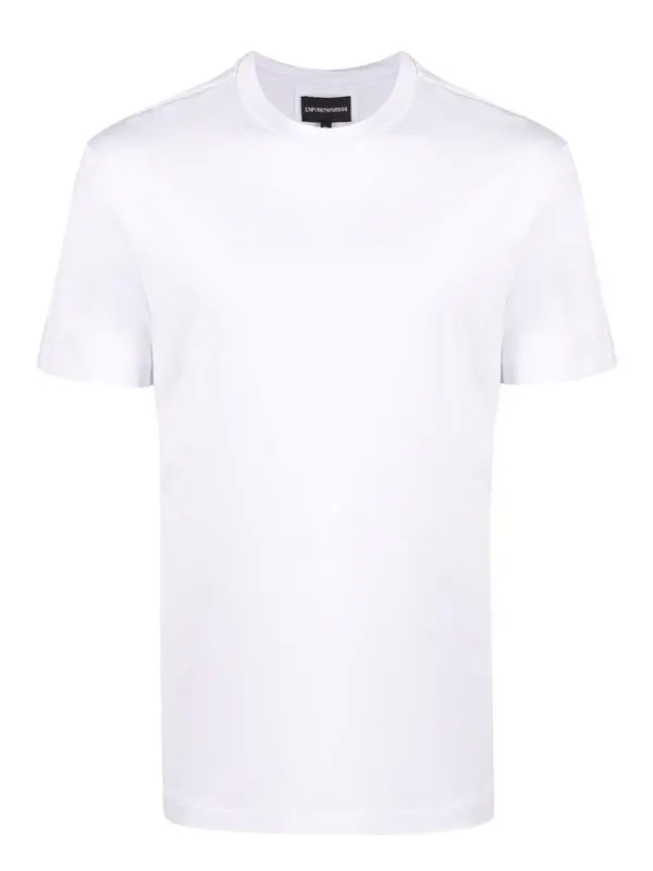 Emporio Armani Logo-patch Short-sleeve T-shirt - White