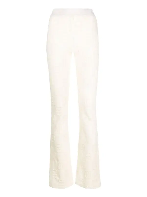 AMBUSH Monogram Flared Leggings - Neutrals
