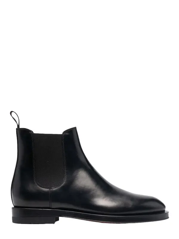 Santoni Slip-on Ankle Boots - Black