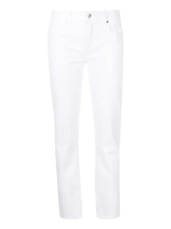 Paige Amber Straight-leg Jeans - White