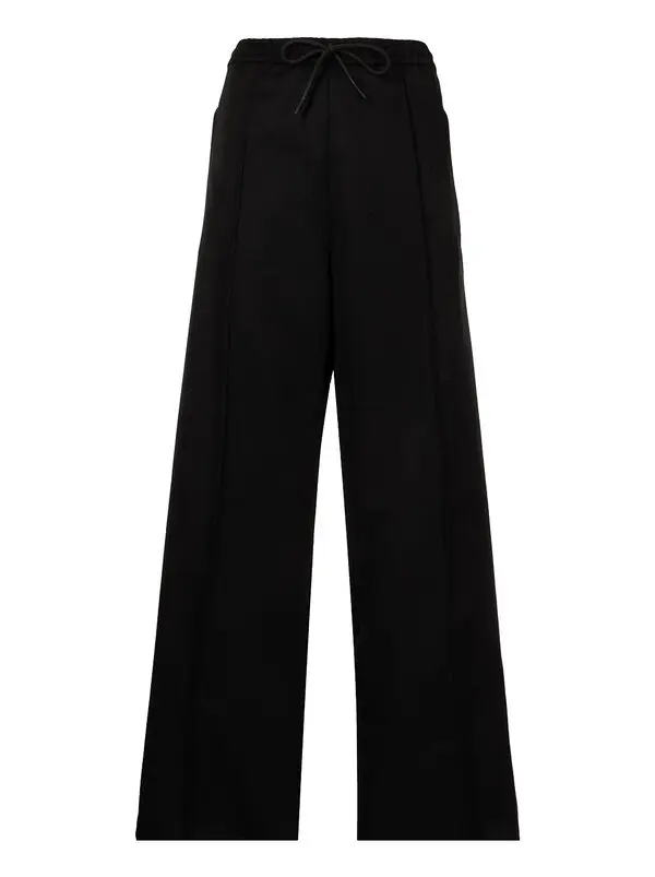 Marni Virgin-wool Wide-leg Trousers - Black