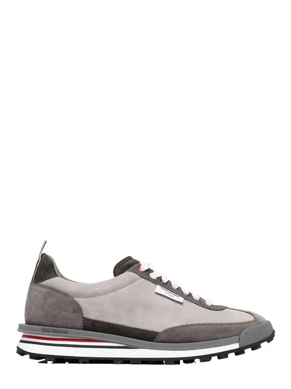 Thom Browne Panelled Lace-up Sneakers - Grey