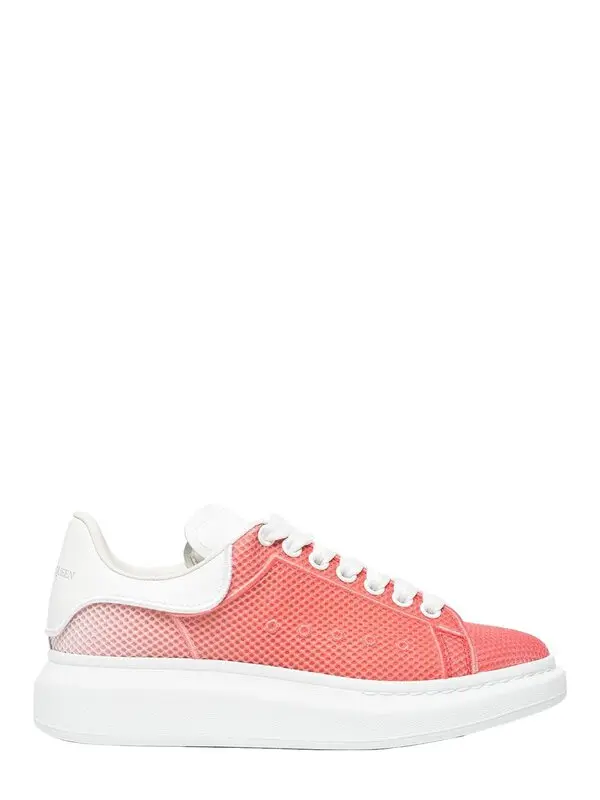 Alexander McQueen Oversized Low-top Sneakers - 9450 White/red/pink