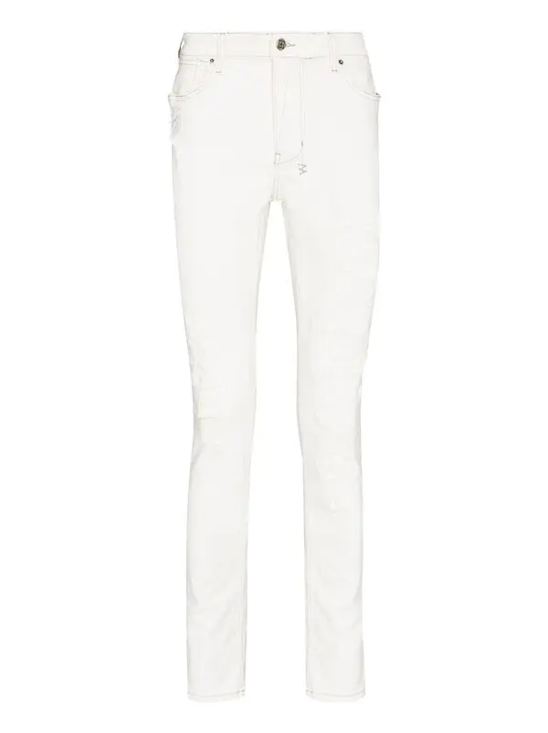 Ksubi Van Winkle Trashed Skinny Jeans - Neutrals