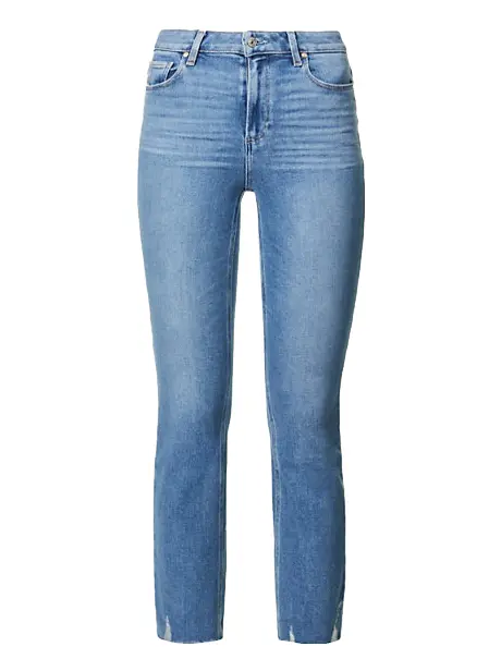 Paige Cindy High-rise Straight Leg Jeans - Mel Destroyed Hem