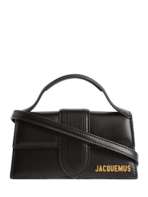 Jacquemus Le Bambino Leather Top Handle Bag - Black
