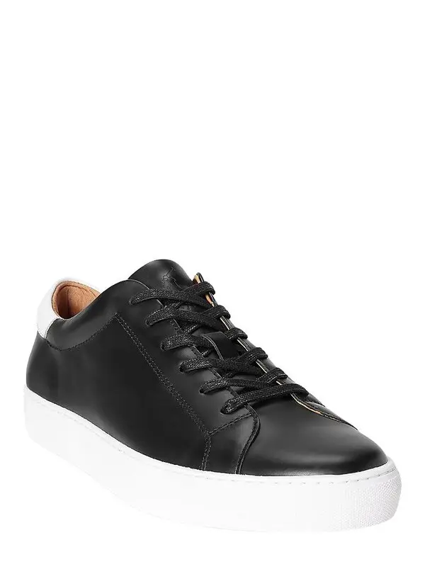 Polo Ralph Lauren Jermain Leather Sneakers - Black