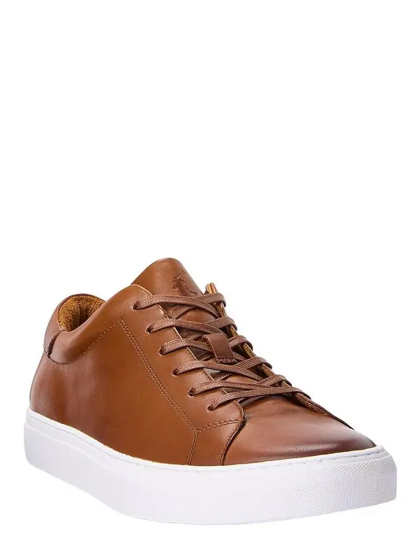 Polo Ralph Lauren Jermain Leather Sneakers - Pale Russet