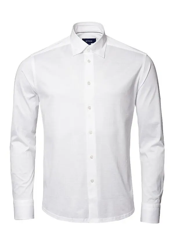 Eton Contemporary Fit Jersey Shirt - White